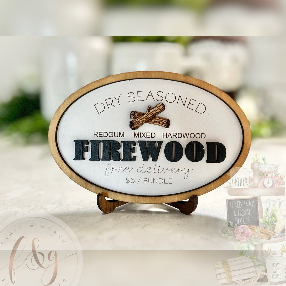 Farmhouse Winter Collection - Firewood Sign – Flair & Grace