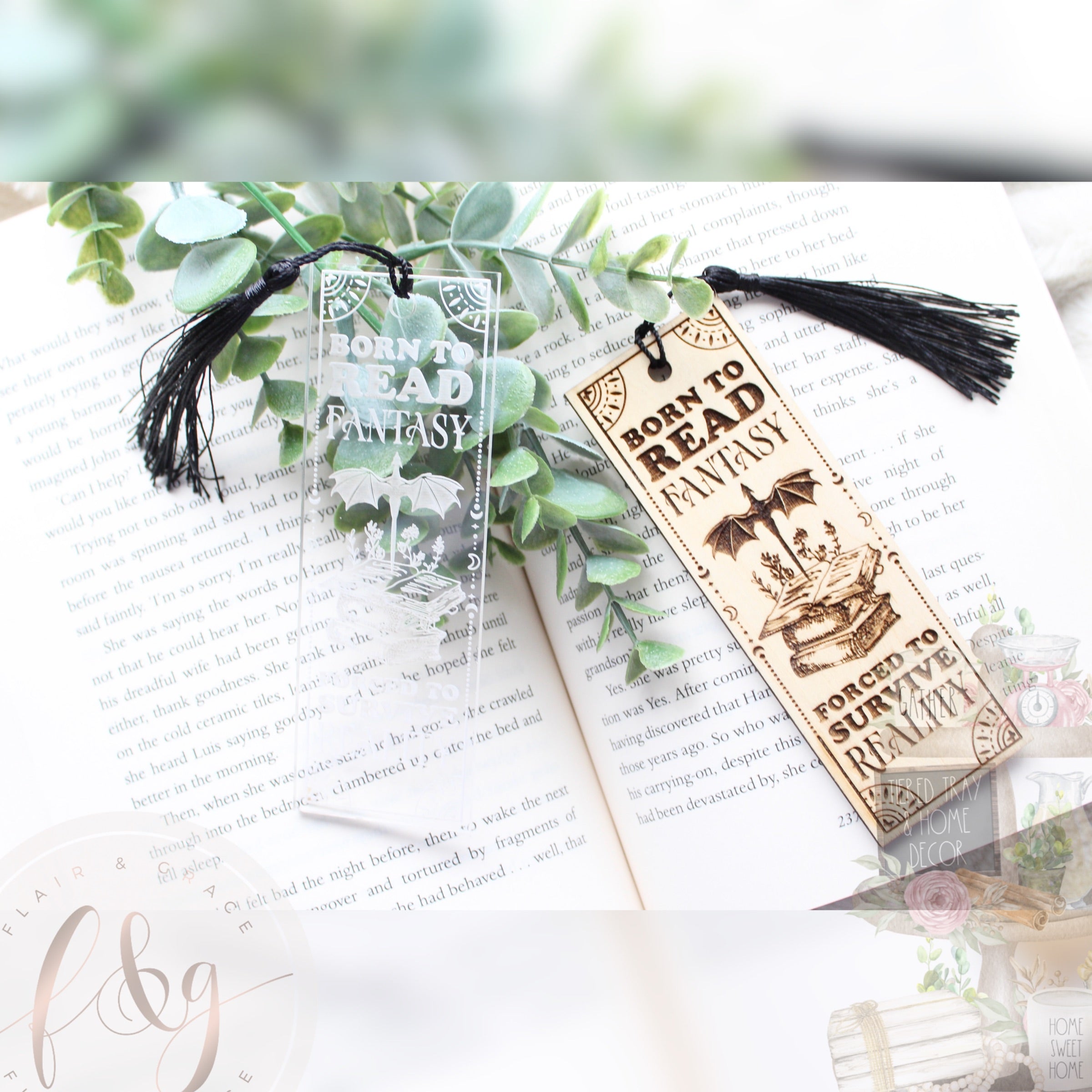 Born to Read Fantasy Bookmark – Flair & Grace