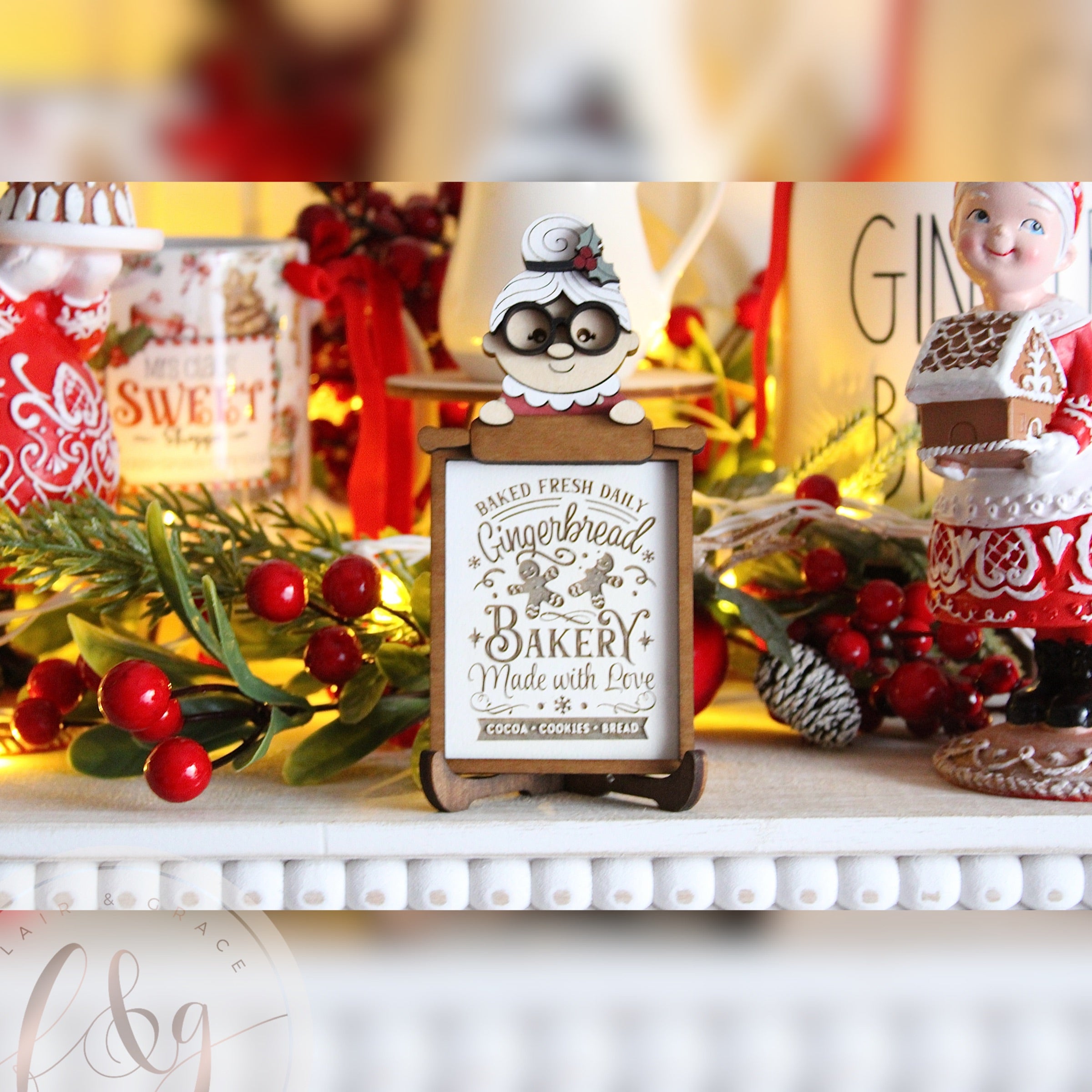 Mrs Claus’ Sweet Shoppe Collection - Gingerbread Bakery – Flair & Grace