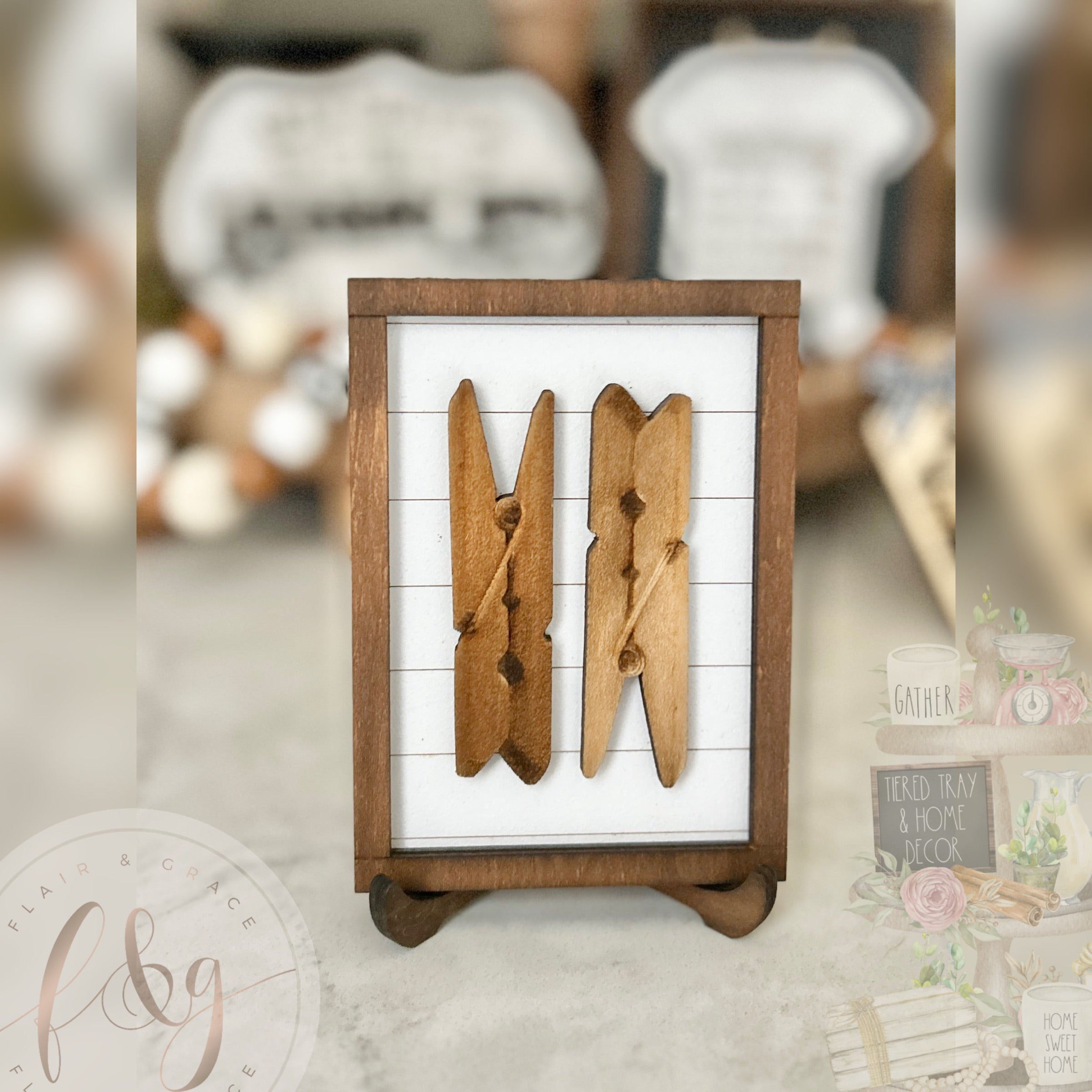 Loads of Laundry Collection - Pegs sign – Flair & Grace