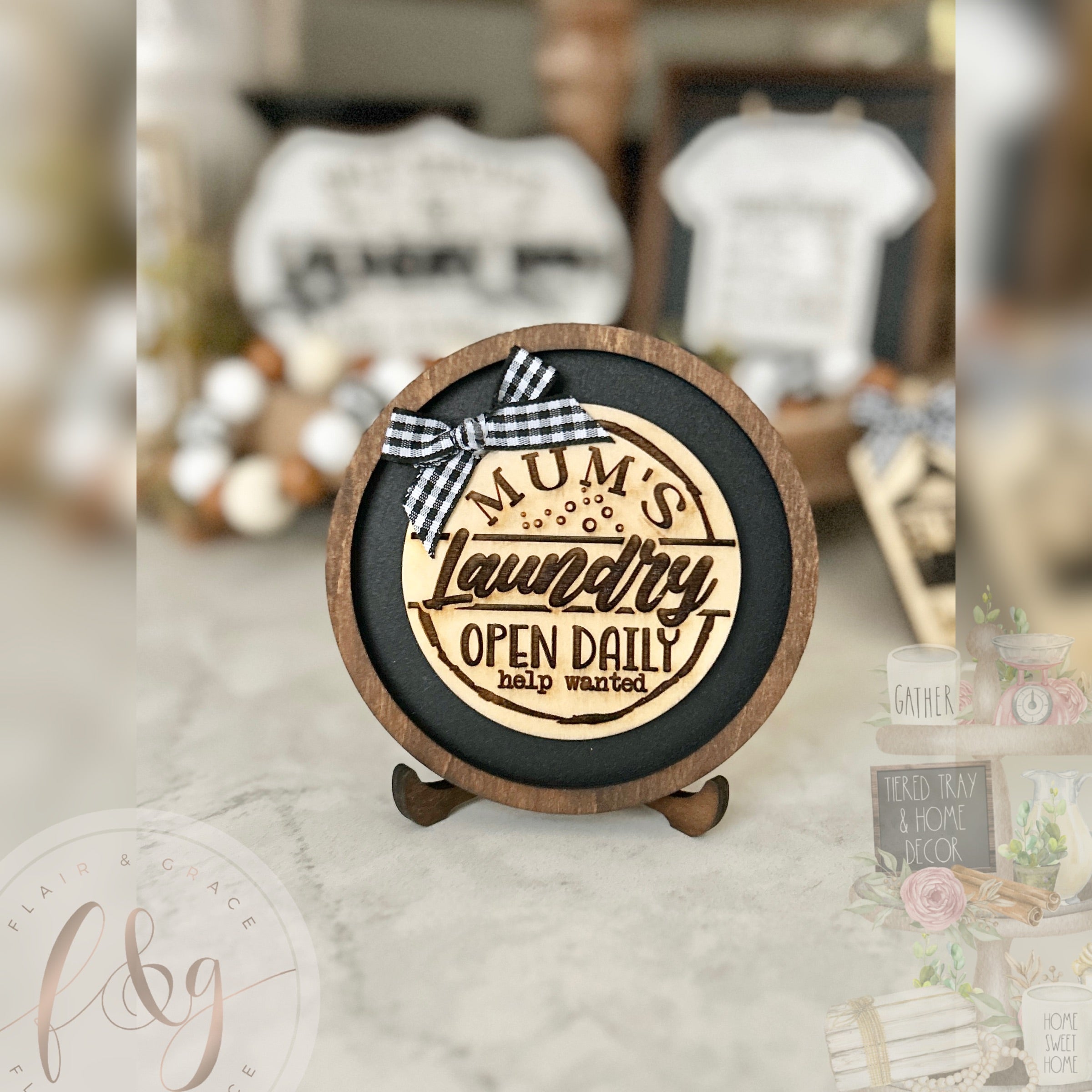 Loads of Laundry Collection - Mum’s Laundry sign – Flair & Grace