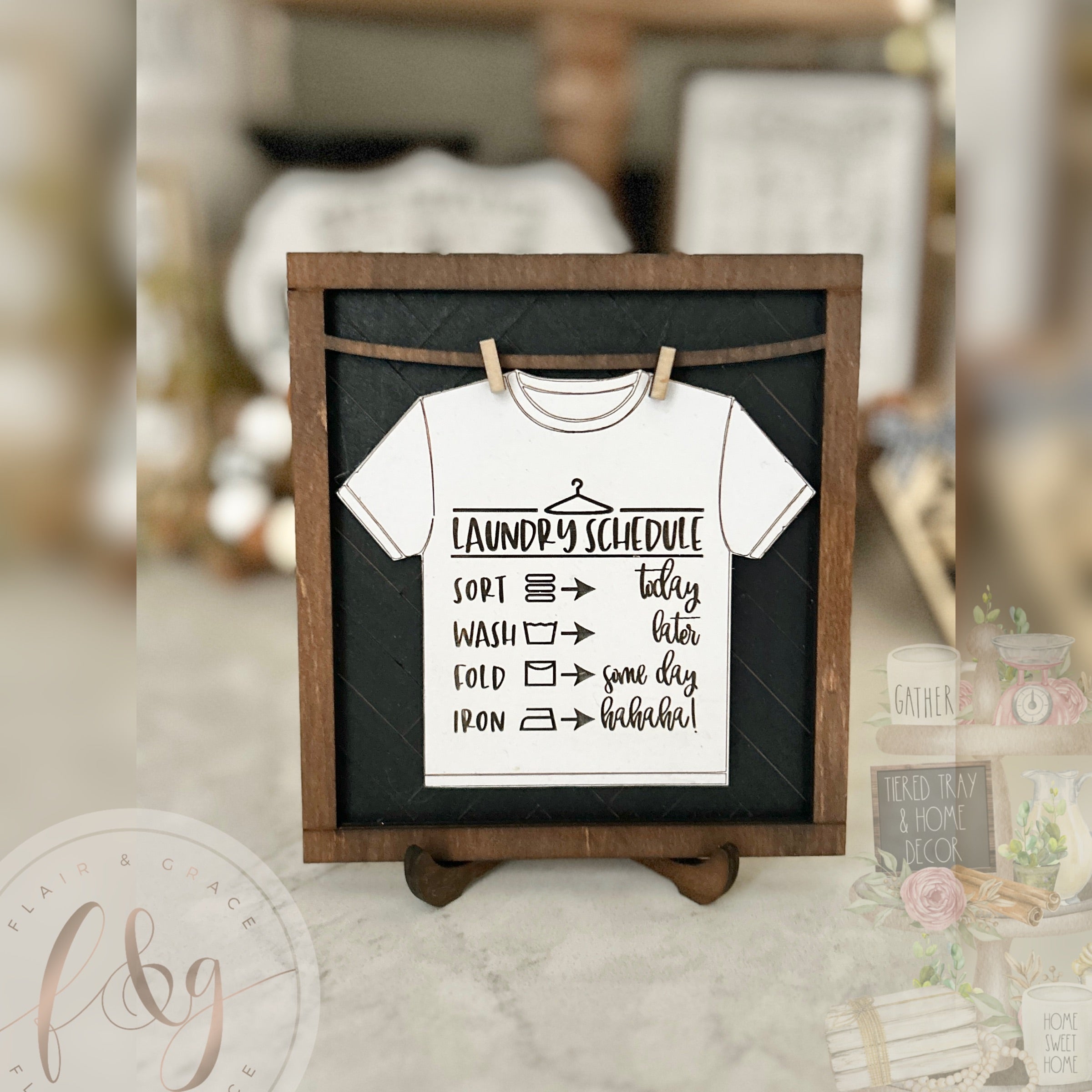 Loads of Laundry Collection - Laundry Schedule sign – Flair & Grace