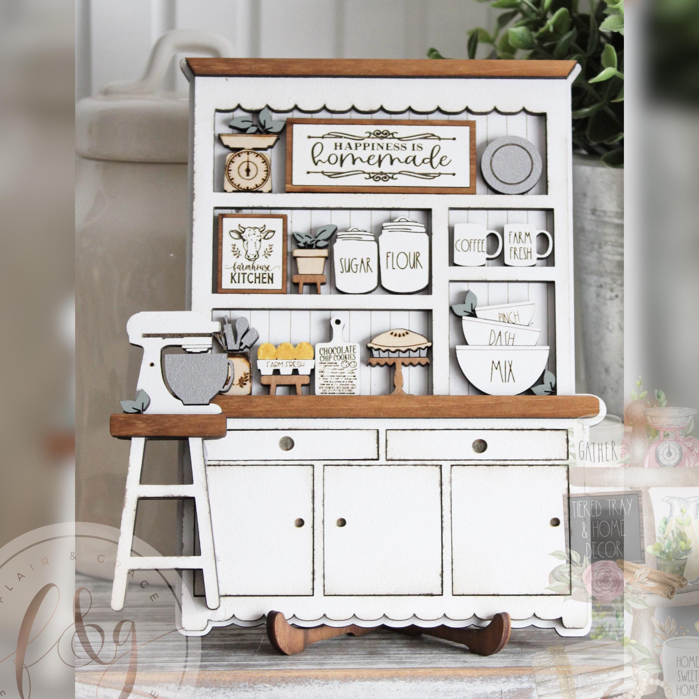 Farmhouse Kitchen Hutch Shelf Sitter – Flair & Grace
